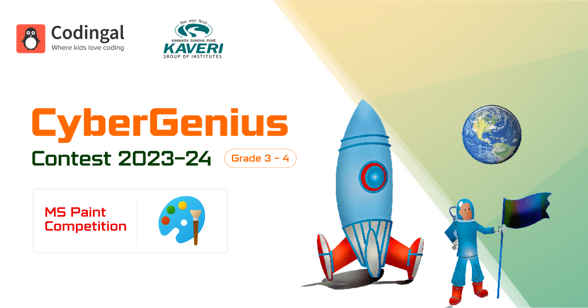 Cyber Genius 2023 MS Paint Competition | Codingal Cyber Genius 2023 MS Paint Competition | Codingal